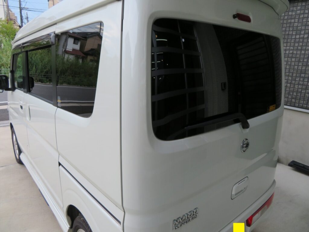 【日産 NV100クリッパーリオDR17W】 断熱カーフィルム施工 【草加市よりご来店】 |フロントガラス交換 磨き 研磨 コートテクトの施工はBAO